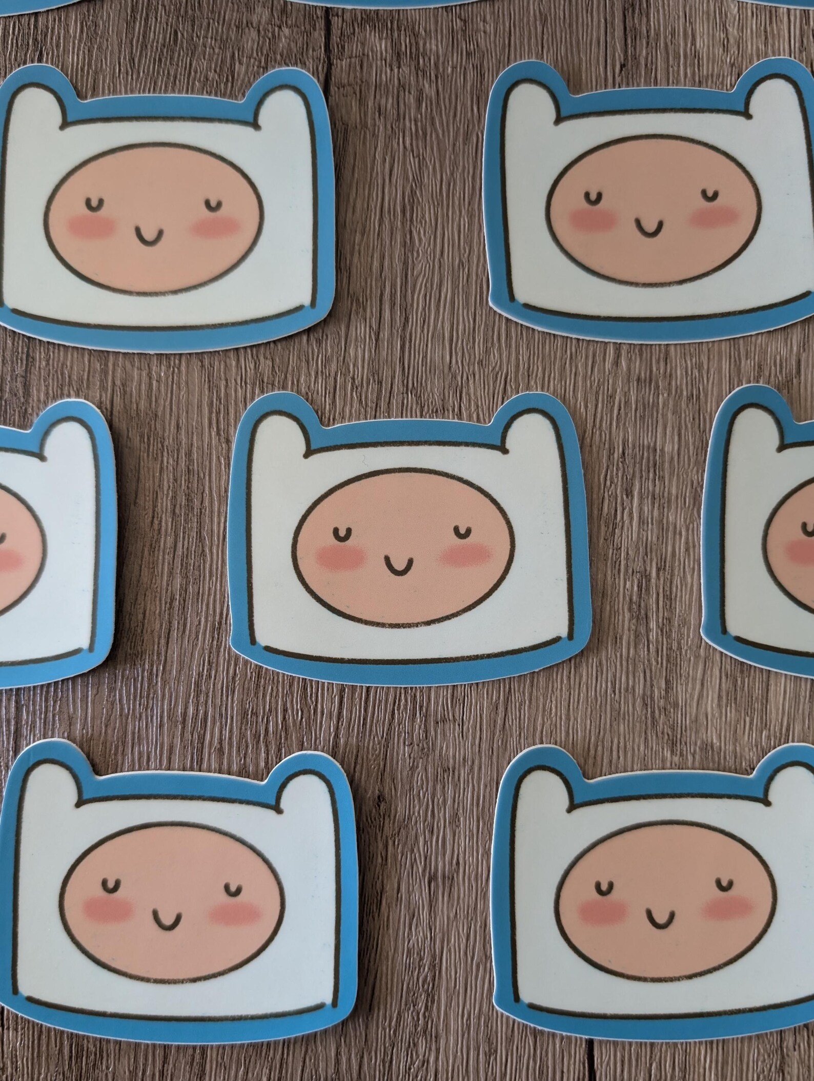 Finn and Jake - Cute Set Adventure Time Vinyl Laminate Sticker - Etsy