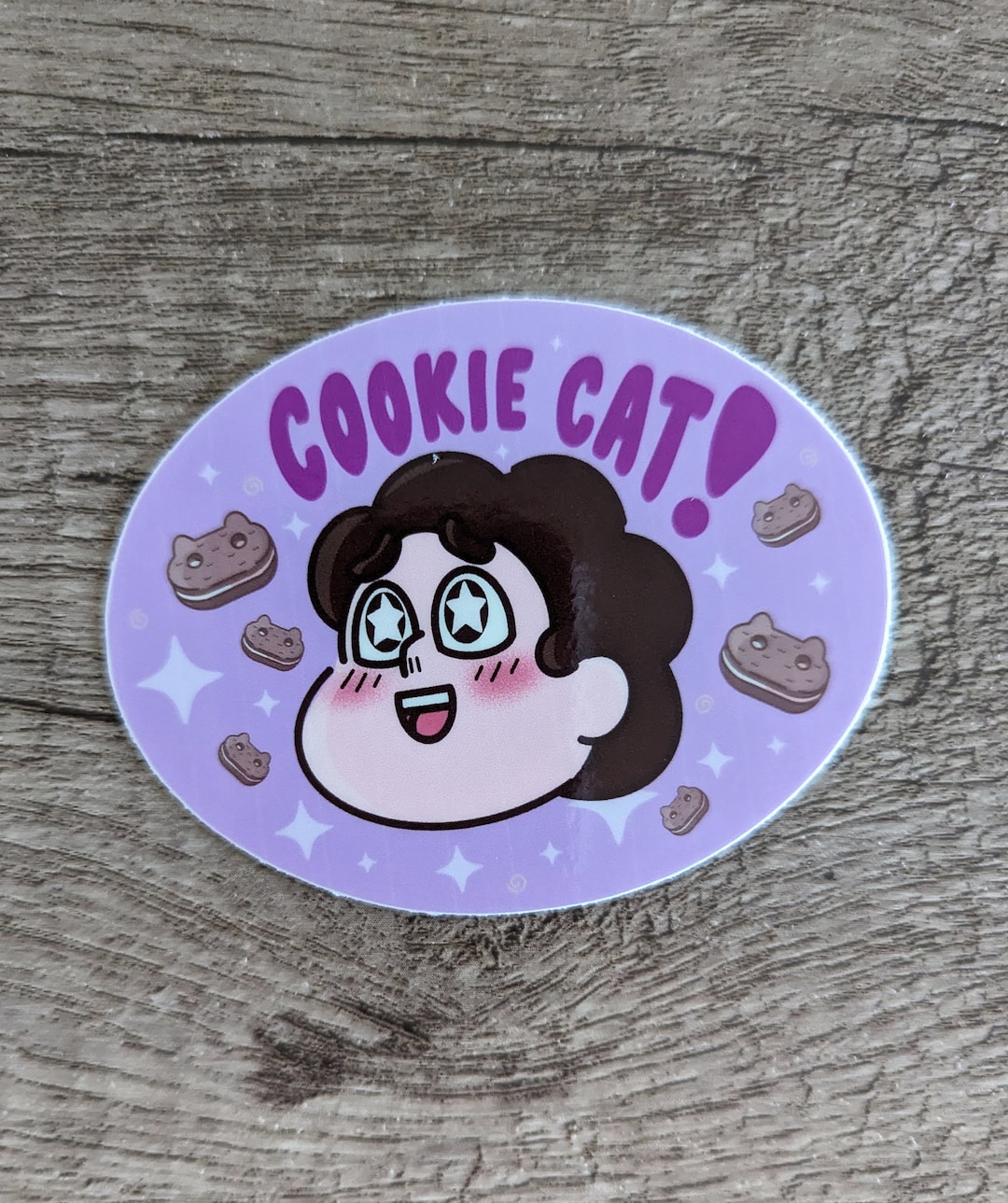 Cookie Cat! - Cute Steven Universe Vinyl Laminate Sticker - Etsy