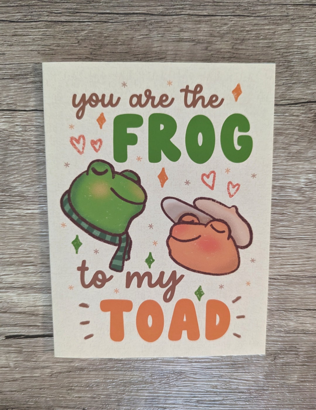 The Frog to My Toad - Greeting Card - Friendship Partner Buddy Love ...