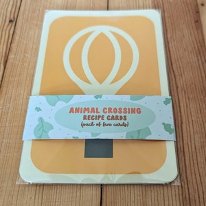 Whisk Recipe Card Pack Cute Animal Crossing Recipe Card Pack of 5 - Etsy