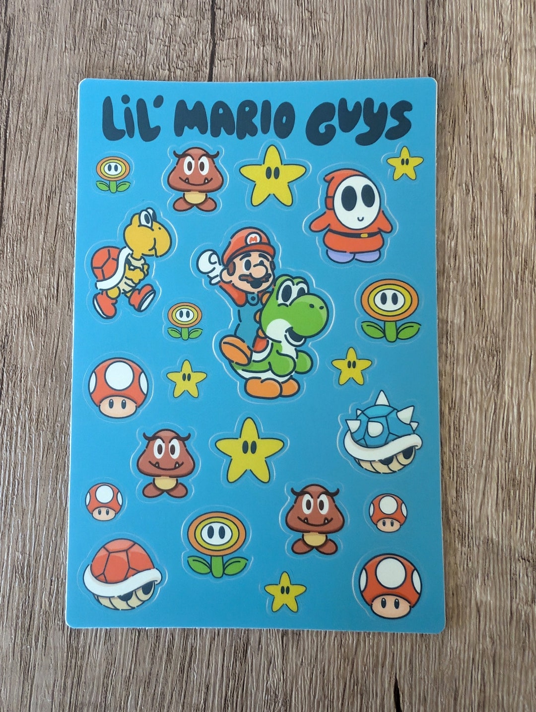 Lil Mario Guys - Vinyl Laminate Sticker Sheet - Etsy