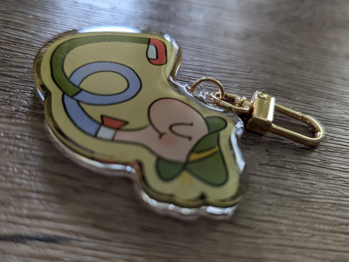 Lowly Worm - Cute Richard Scarry Epoxy Acrylic Keychain Charm - Etsy