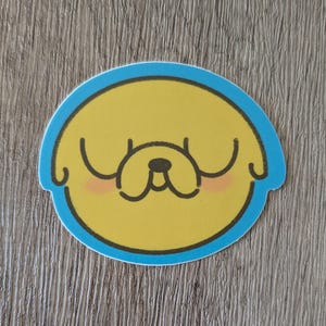 Finn and Jake - Cute Set Adventure Time Vinyl Laminate Sticker - Etsy