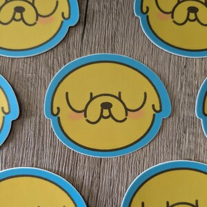 Finn and Jake - Cute Set Adventure Time Vinyl Laminate Sticker - Etsy