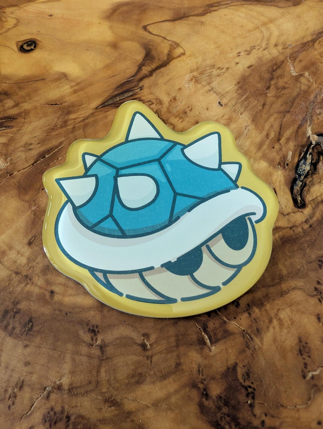 Mario Blue Shell - Cute Epoxy Acrylic Koopa Magnet - Etsy