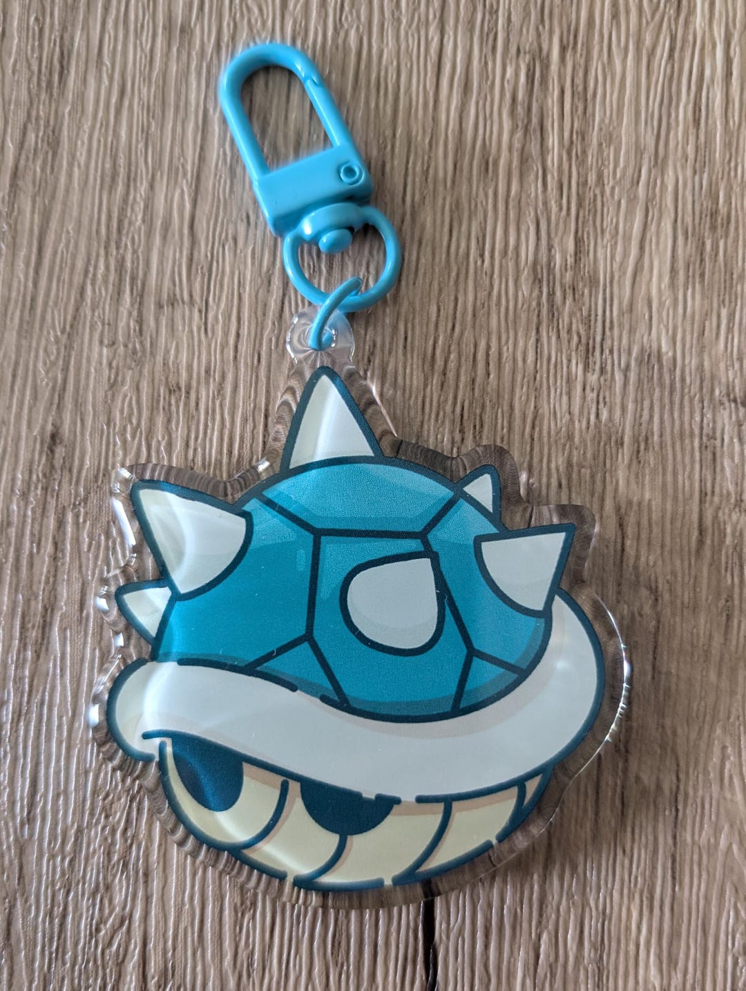 Blue Shell - Cute Mario Kart Epoxy Acrylic Keychain Charm - Etsy