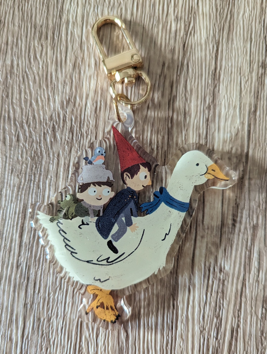 Gooseback Ride - Cute OTGW Over the Garden Wall Epoxy Acrylic Keychain ...