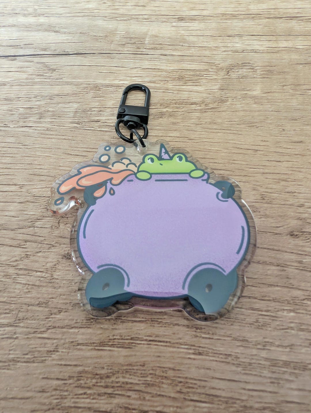 Frog in a Cauldron Car - Cute Spooky Richard Scarry Inspired Epoxy ...