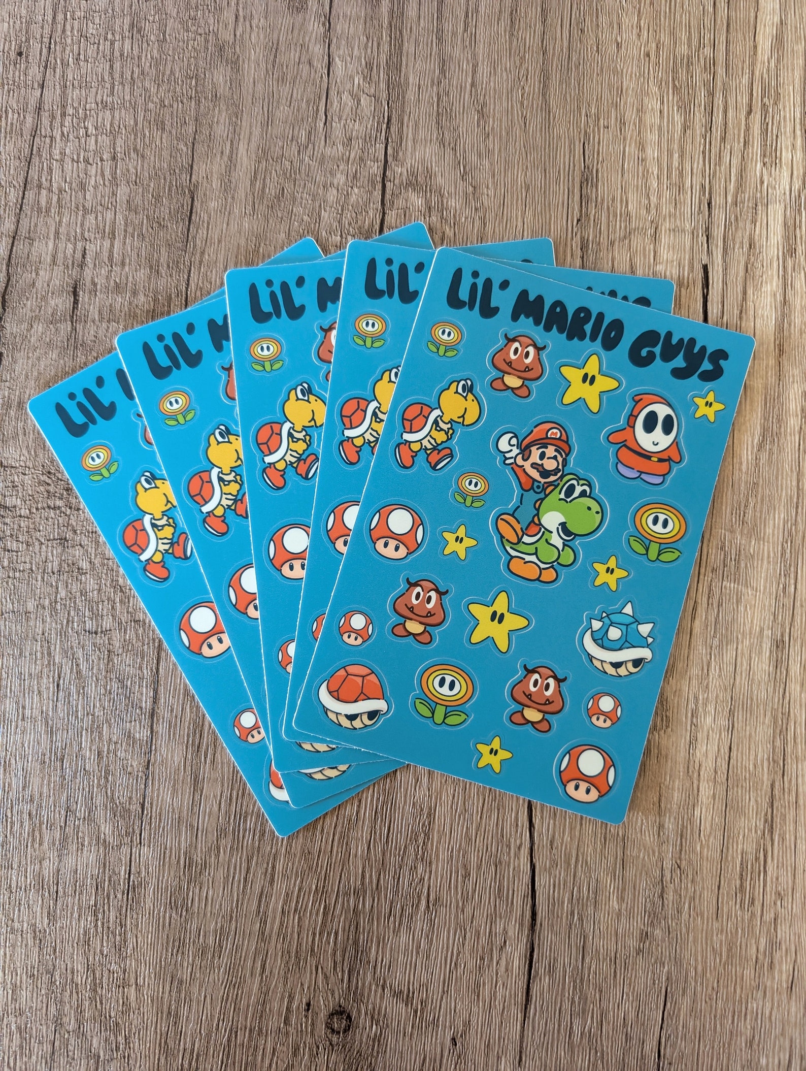 Lil Mario Guys - Vinyl Laminate Sticker Sheet - Etsy