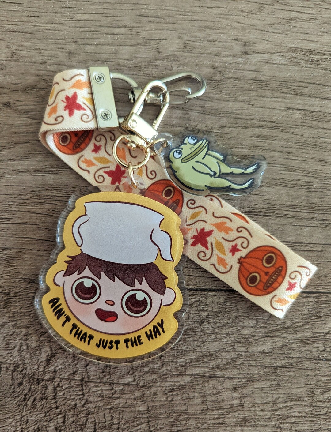 Over the Garden Wall Wristlet and Charm Keychain Set - Cute Greg OTGW ...