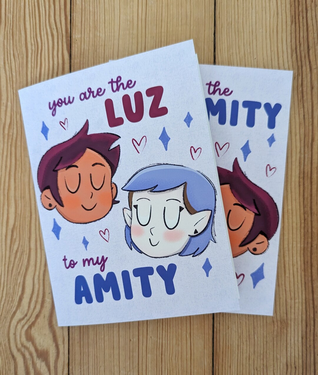 The Luz to My Amity - Owl House Greeting Card - Love Romantic Partner ...