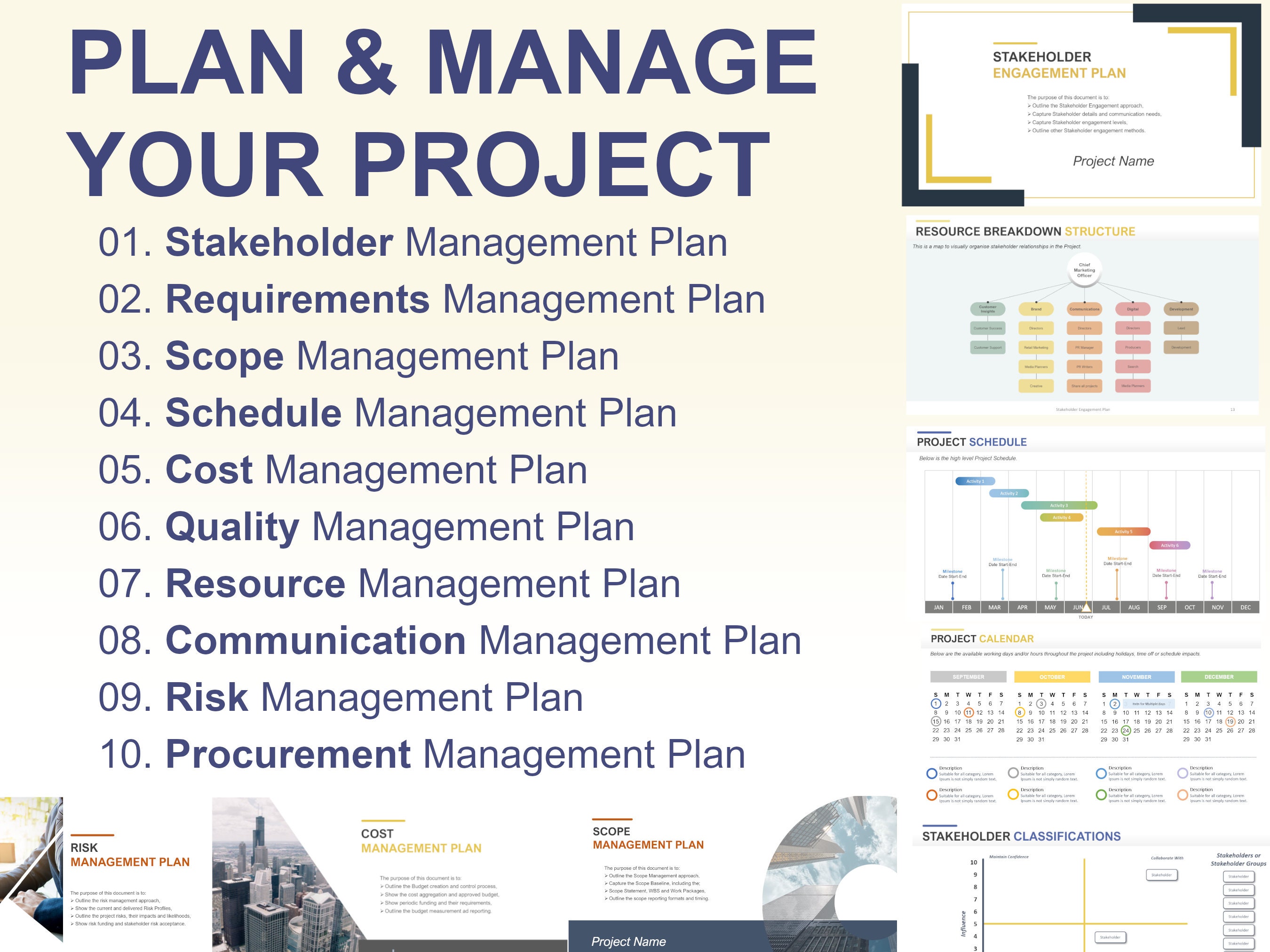 Project Management Plan Templates: Word & Powerpoint (14+) - Etsy Australia
