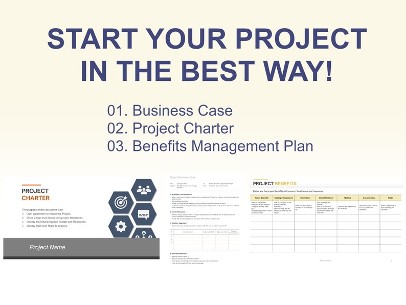 Project Management Plan Templates: Word & Powerpoint (14+) - Etsy