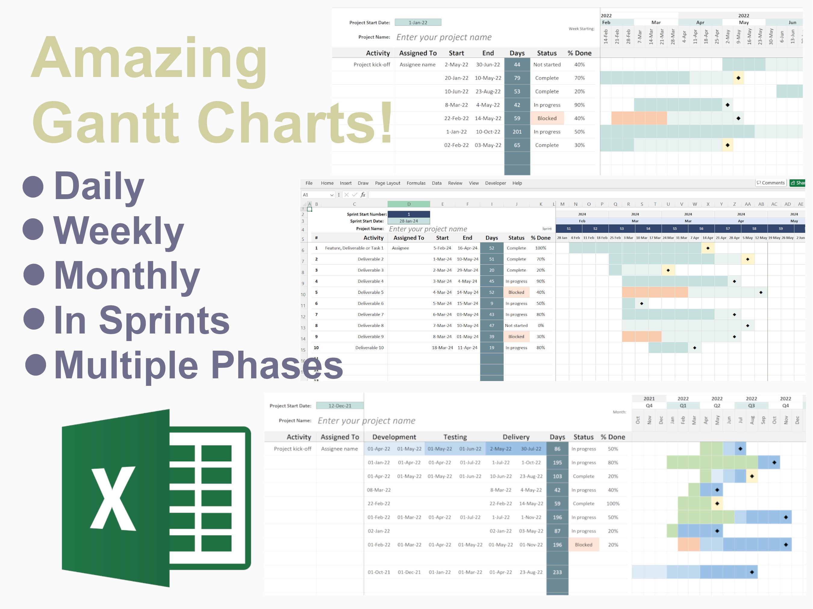 Detailed Project Plan Template Excel