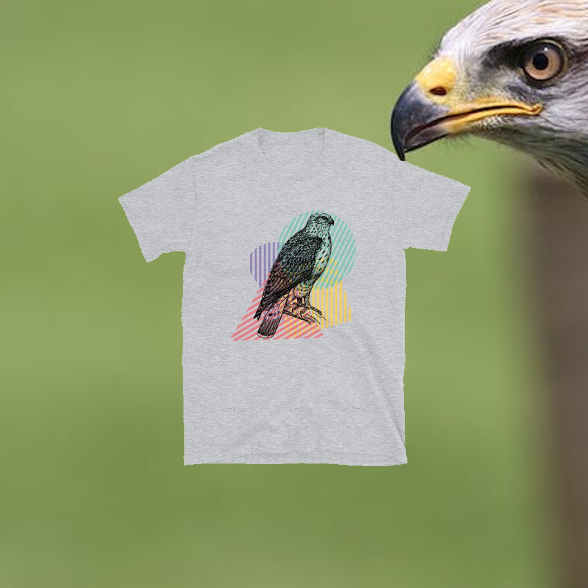 Falcon Tee Hawk Shirt Red-tailed Hawk T-shirt Hawk T-shirt - Etsy