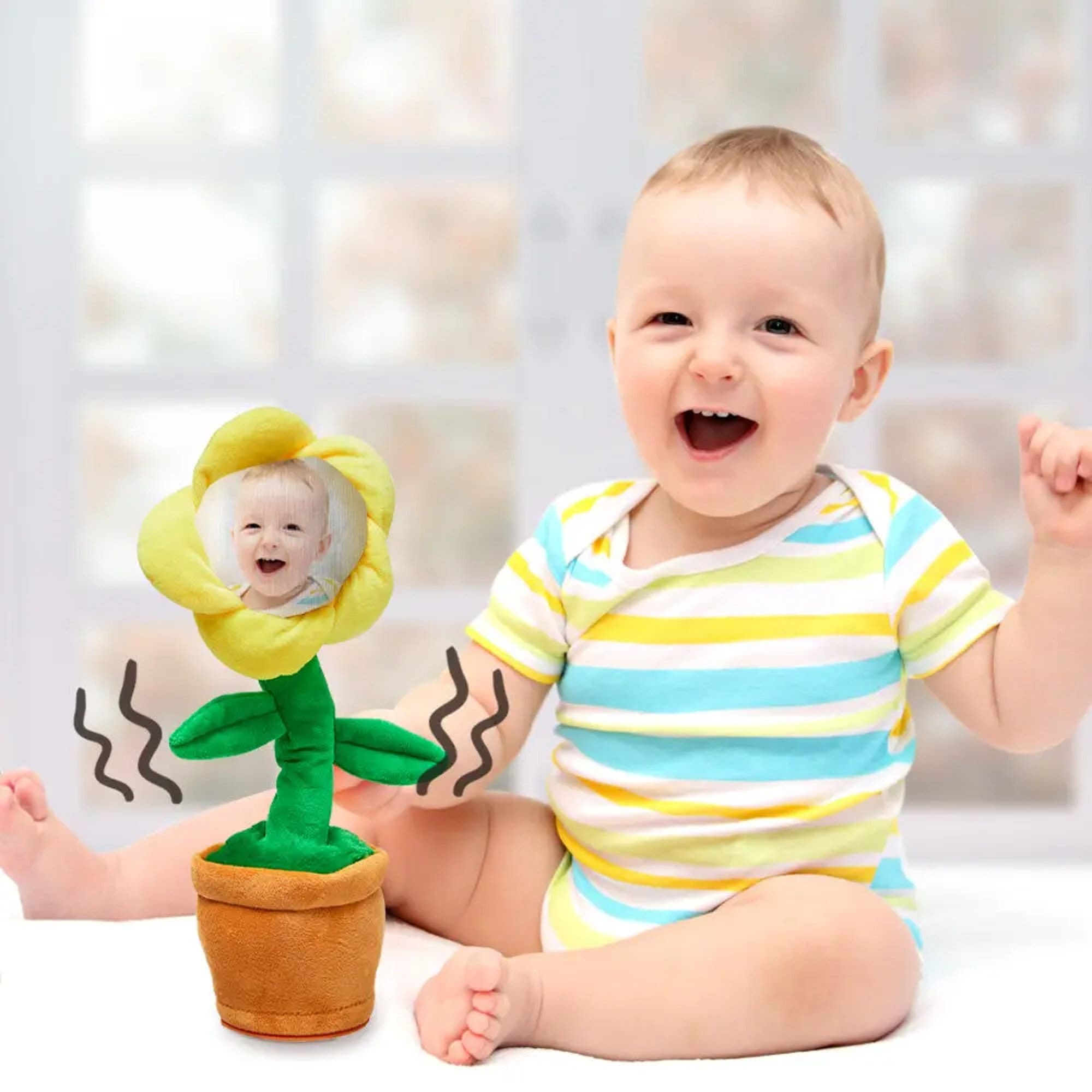 Custom Photo Dancing Plant Recording Music Toy Flower Singing Sunflower ...