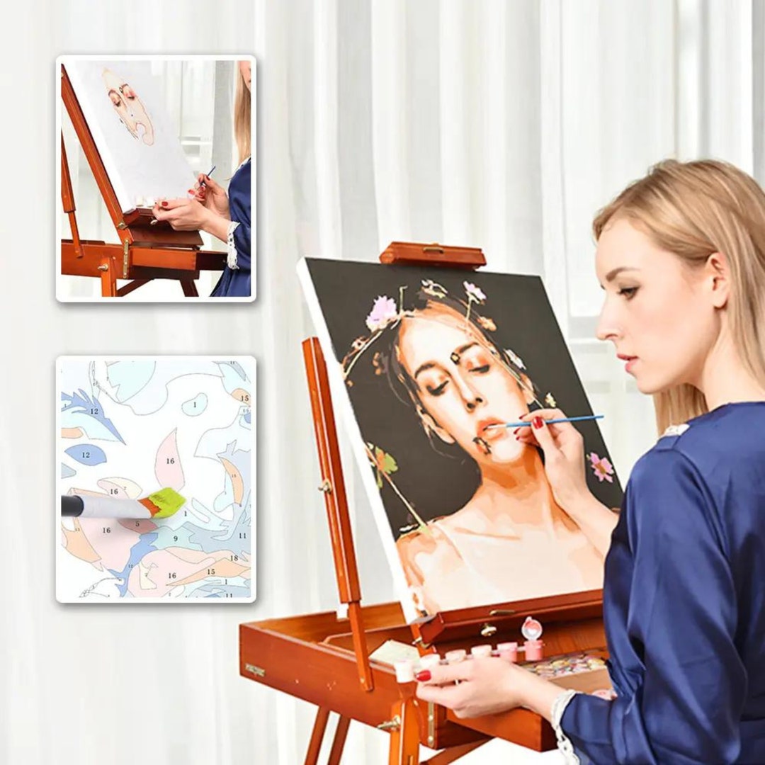 DIY Painting by Numbers Oil Painting Canvas Modern Home Wall Art 24 ...