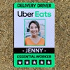 Uber Eats Cap, Food Delivery Hat, NOT EMBROIDERED, Driver Baseball ...