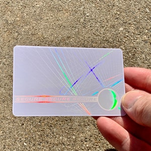 Hologram Overlays - Web & Earth Id Card Teslin / 100 Pack / PVC Id Card ...