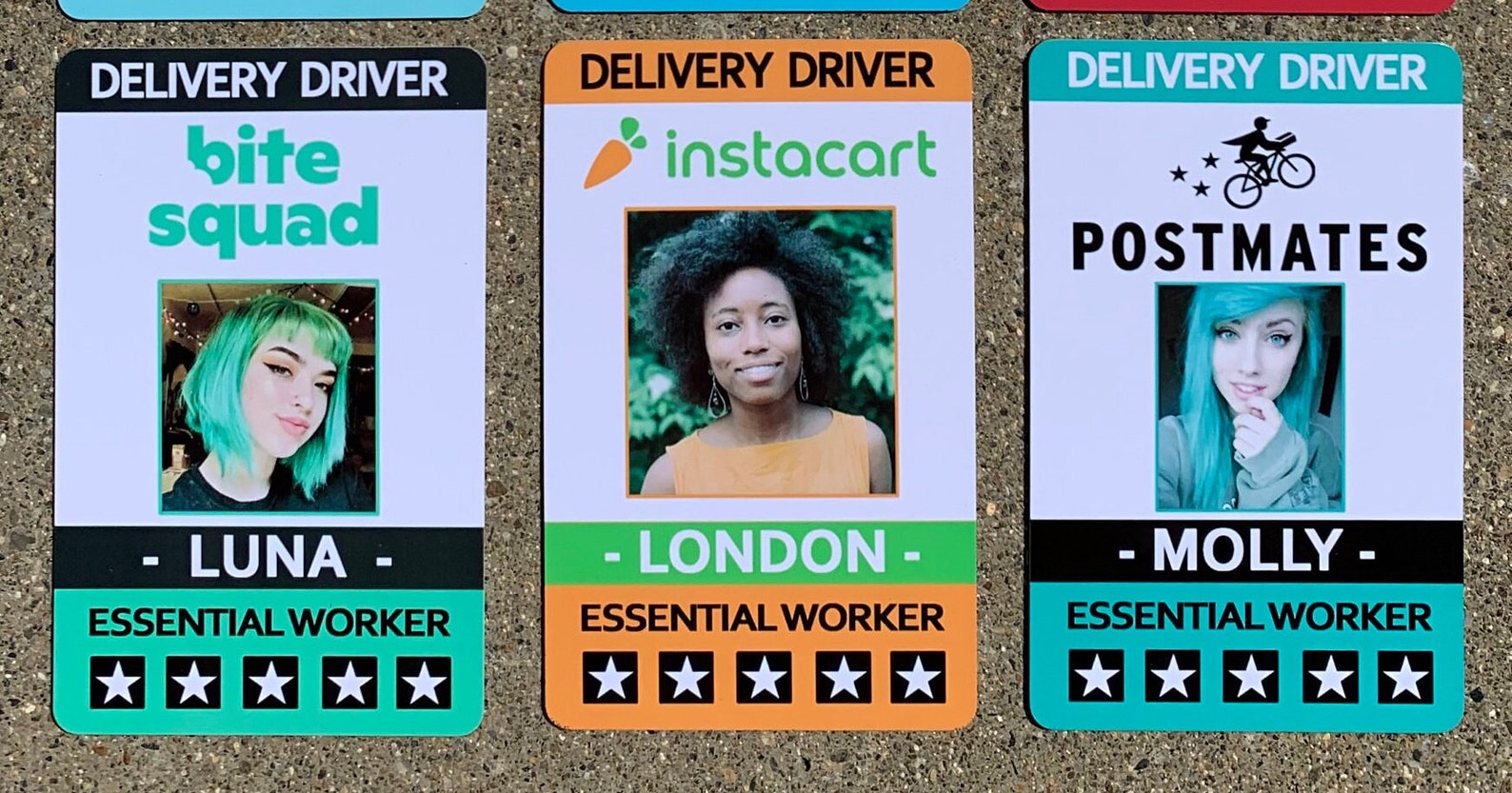 Uber Eats Driver ID Card With Your Picture Custom Picture Badge ...