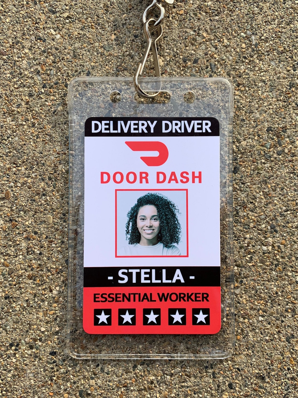 Doordash Uber Eats GRUBHUB ROADIE ID Card Badge Delivery - Etsy