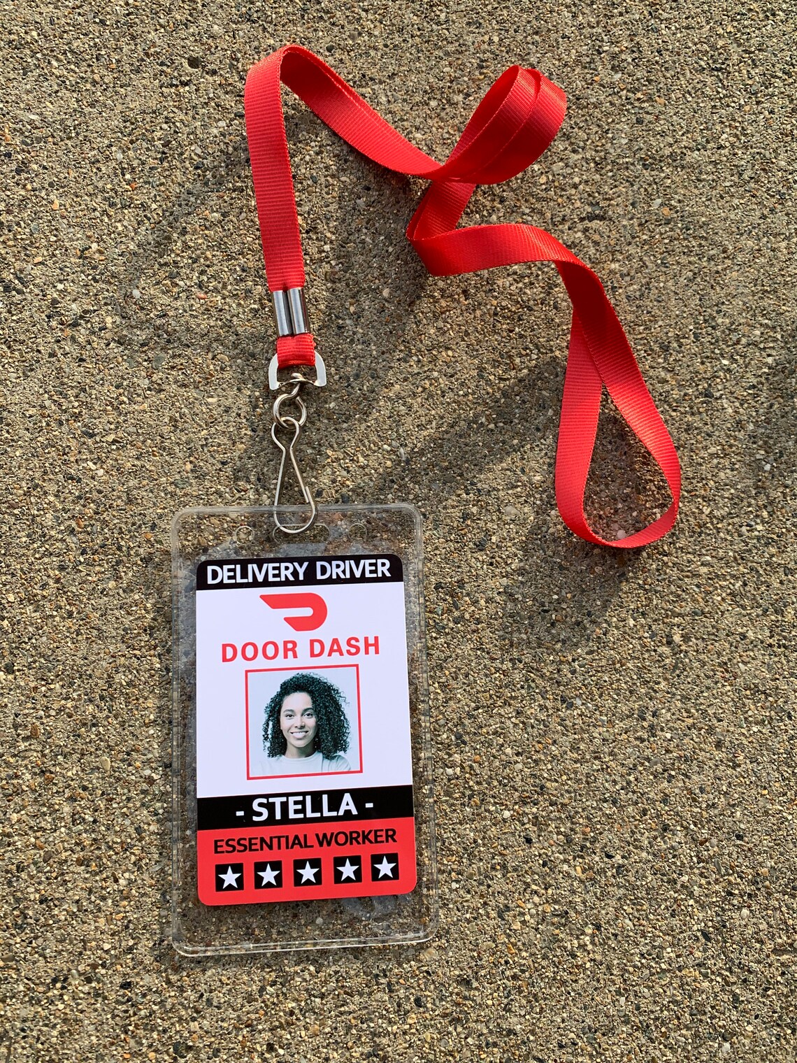 Doordash Uber Eats GRUBHUB ROADIE ID Card Badge Delivery - Etsy