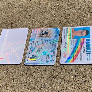 Hologram Overlays - Web & Earth Id Card Teslin / 100 Pack / PVC Id Card ...