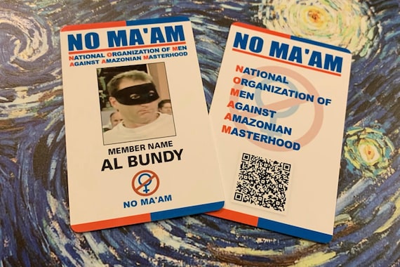 No MA'AM Al Bundy Membership ID Card Married With Children - Etsy