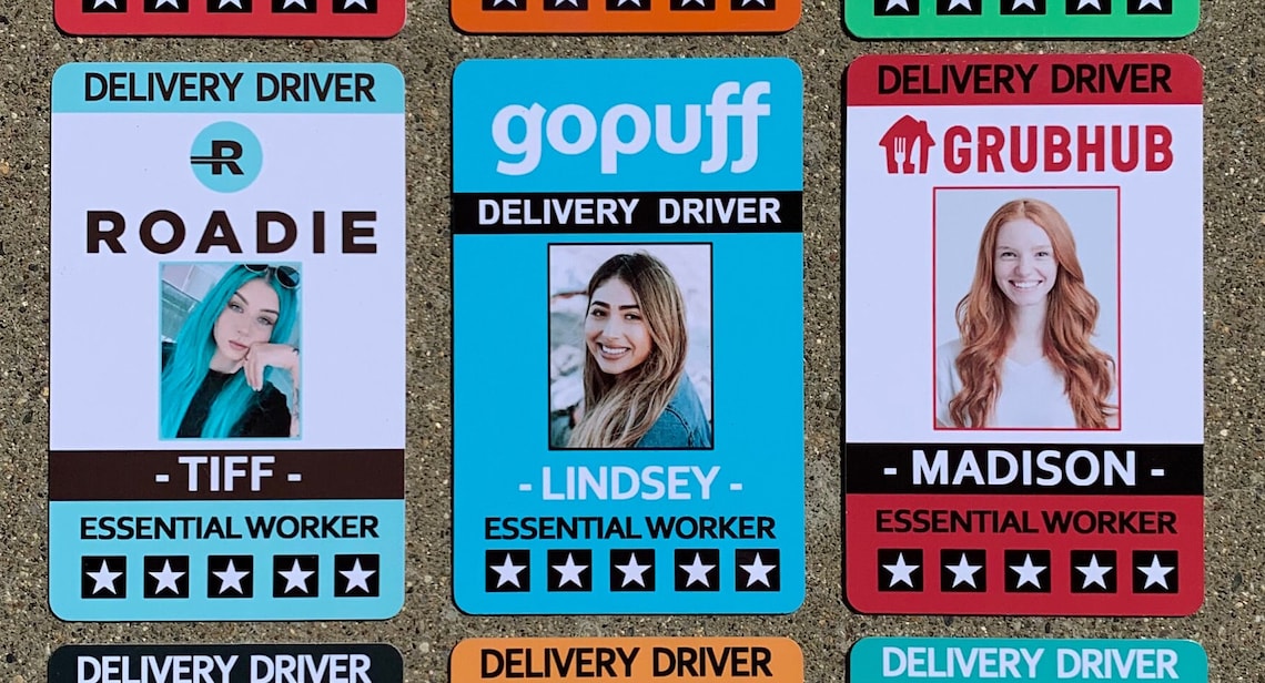 Uber Eats Driver ID Card With Your Picture Custom Picture - Etsy