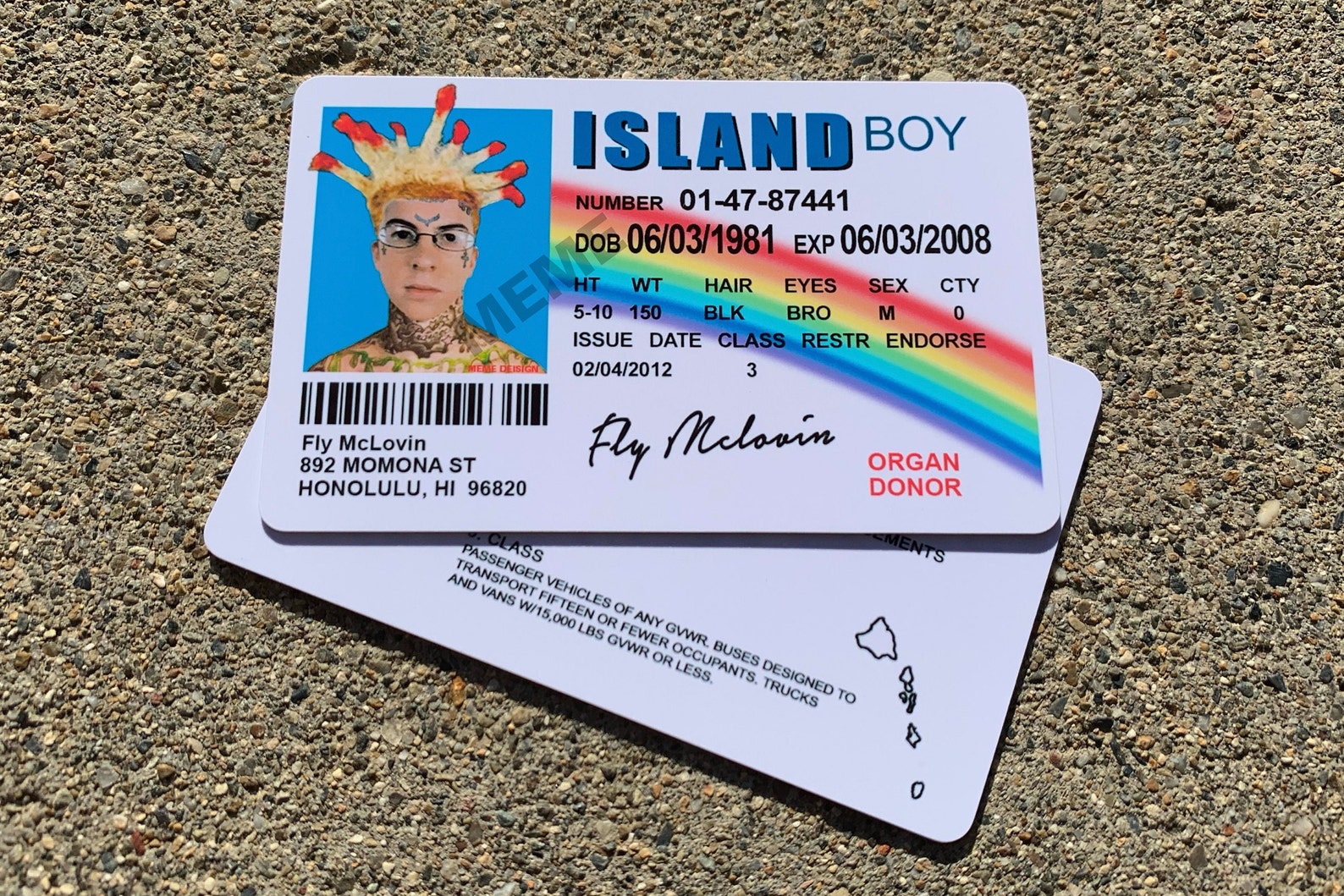 Mclovin ID Card From Movie Superbad clean Remaster - Etsy