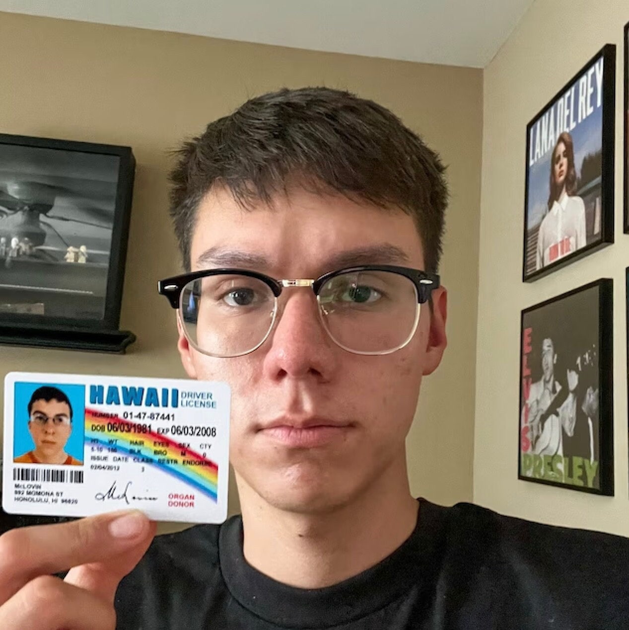 Tarjeta de identificación de McLovin de la película Superbad "Clean Remaster Print" IMPRESIÓN HD ...
