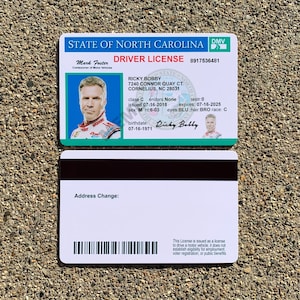 Talladega Nights - Ricky Bobby Driver's License Prop - Super High ...