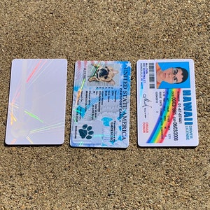 Hologram Overlays - Web & Earth Id Card Teslin / 100 Pack / PVC Id Card ...