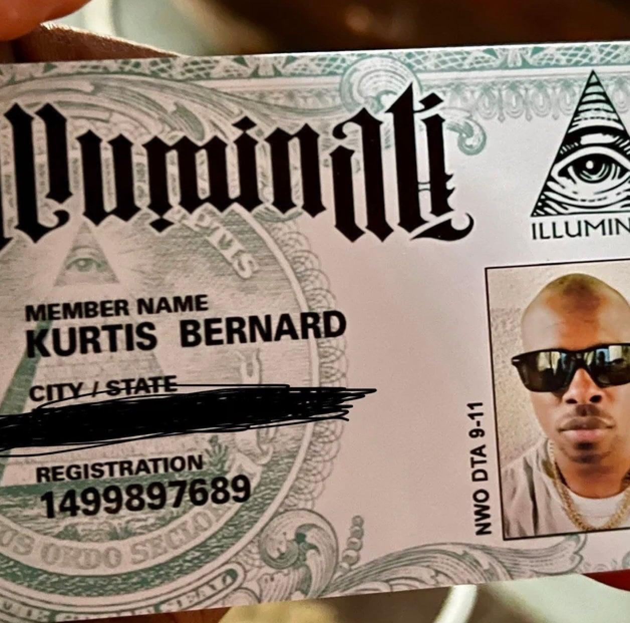 Illuminati Official Membership Id Card With Your Name on It - Etsy Canada