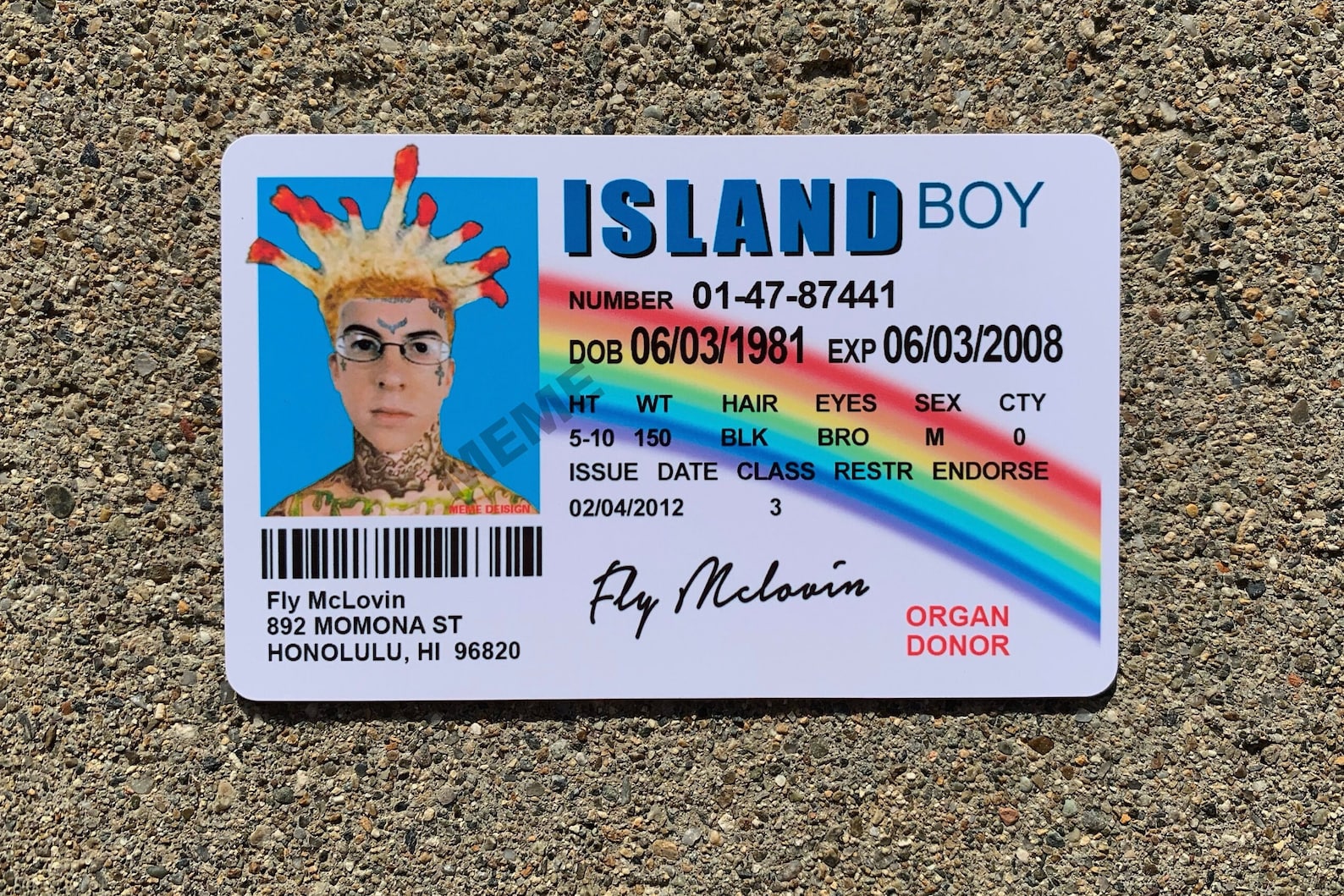 Mclovin ID Card From Movie Superbad clean Remaster - Etsy