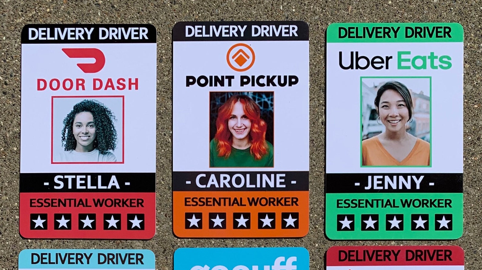 Uber Eats Driver ID Card With Your Picture Custom Picture Badge ...