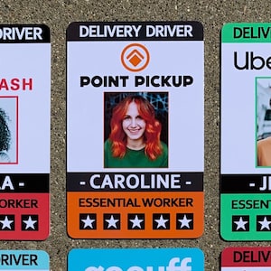 Uber Eats Driver ID Card With Your Picture - Custom Picture Badge ...