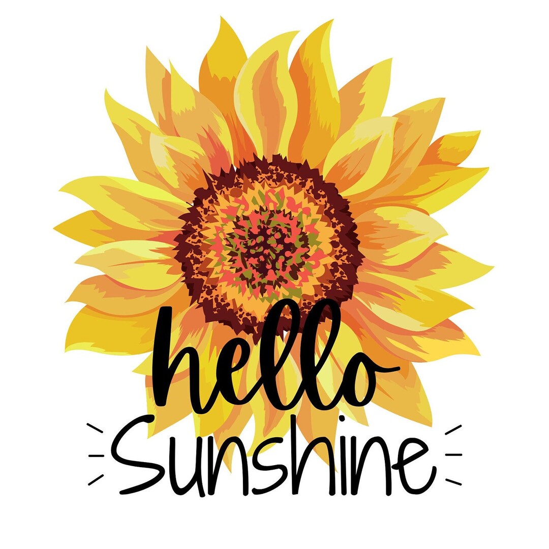 Hello Sunshine SVG - Etsy