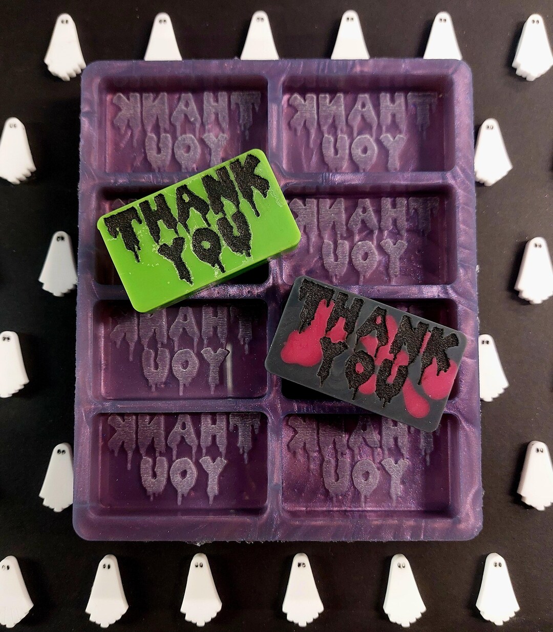 Creepy Thank You 8 Cell Silicone Mould for Wax, Resin, Soap Etc - Etsy