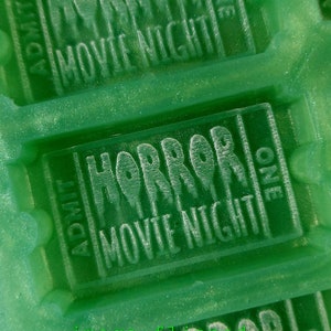 Horror Movie Ticket 8 Cell Silicone Mould for Wax, Resin and More ...