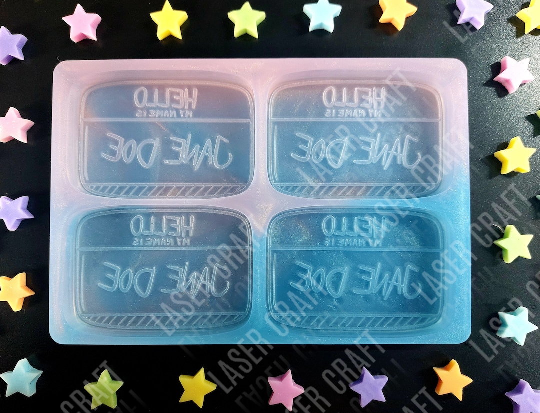 Jane Doe Tag 4 Cell Silicone Mould for Wax, Resin Etc - Etsy