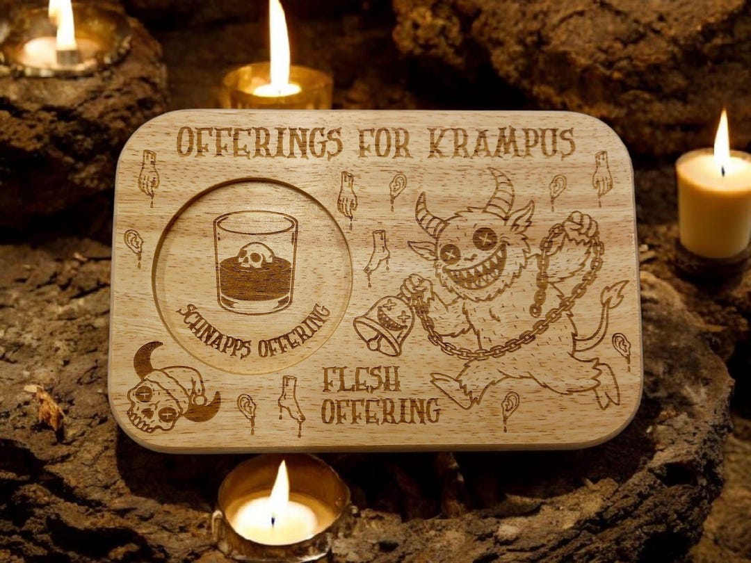 NEW DESIGN! Krampus Offerings Board for Christmas Alternative Santa ...