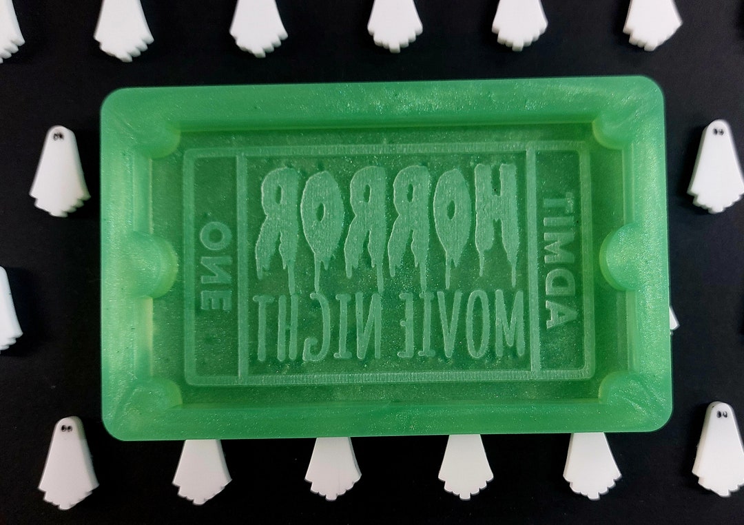 Horror Movie Ticket Silicone Mould for Wax, Resin and More - Etsy