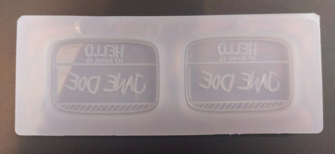 Jane Doe Tag 5mm Thick Resin Mould - Etsy