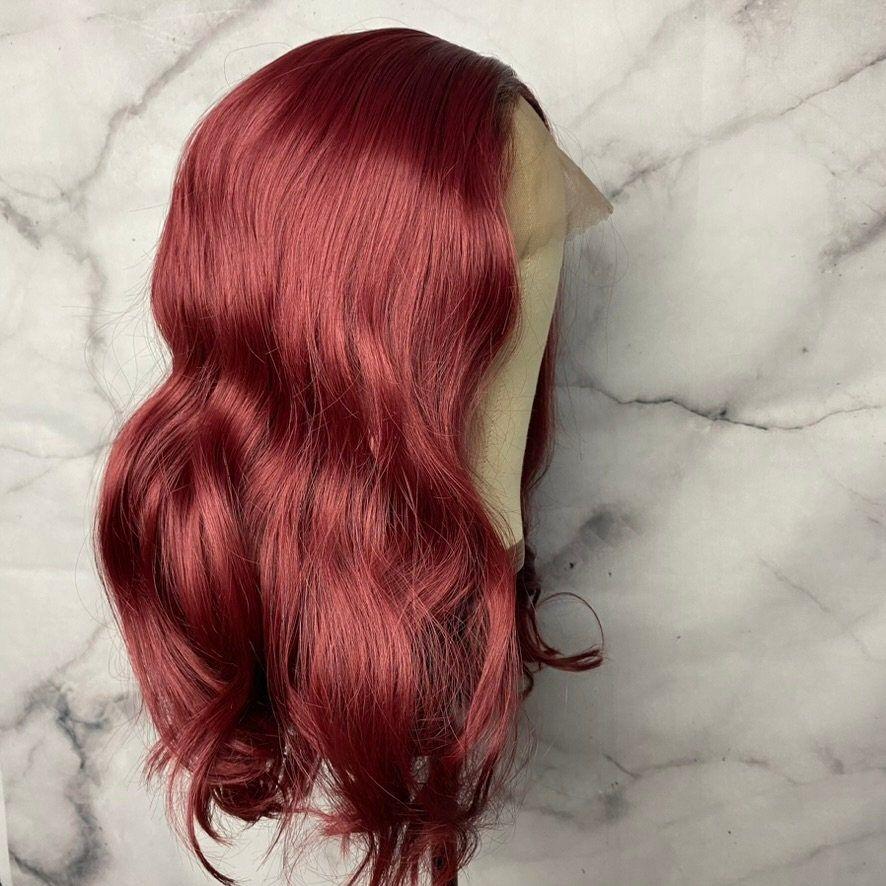 Short Dark Red Burgundy Wig,red Hair Wig,wig for Hairloss,bob Lace ...