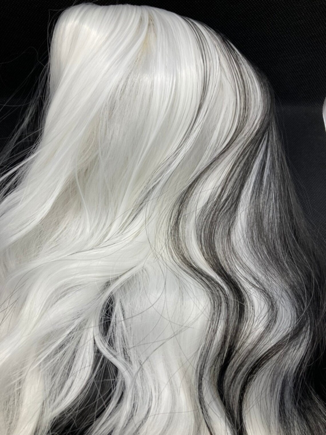 101 Dalmatian Cruella Inspired Split Dye Wig Chic, Edgy and Bold,split ...