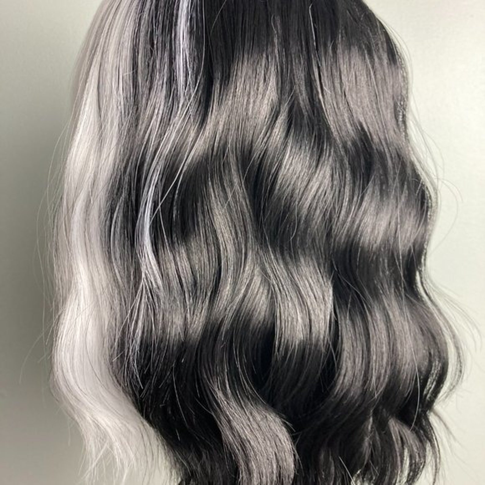 101 Dalmatian Cruella Inspired Split Dye Wig Chic, Edgy and Bold,split ...