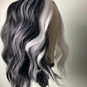 101 Dalmatian Cruella Inspired Split Dye Wig Chic, Edgy and Bold,split ...