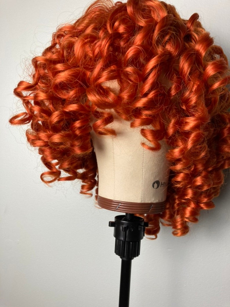 Orange Bob Wigs,curly Kinky Afro Wigs ,orange Wig,ginger Copper Wig ...