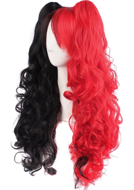 Half Black And Half Red Hair